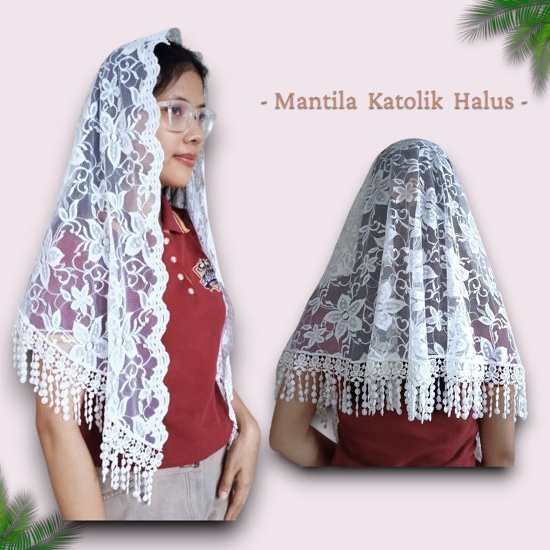 Catholic Mantila Women's Prayer Veil Mass Hijab Orthodox | Shopee Malaysia