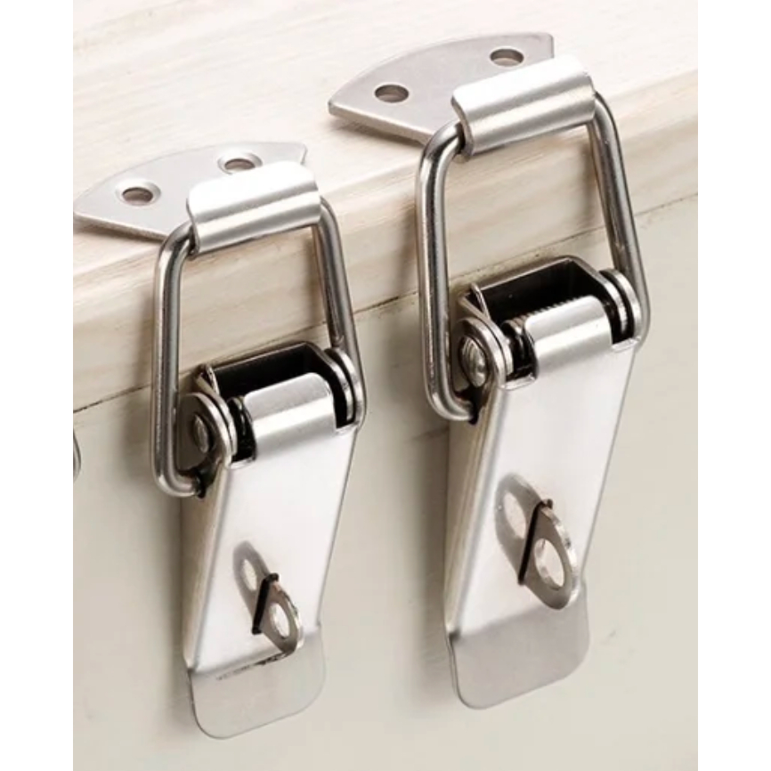 2pcs Spring Loaded Toggle Cupboard Drawer Box Lock Buttons | Shopee ...
