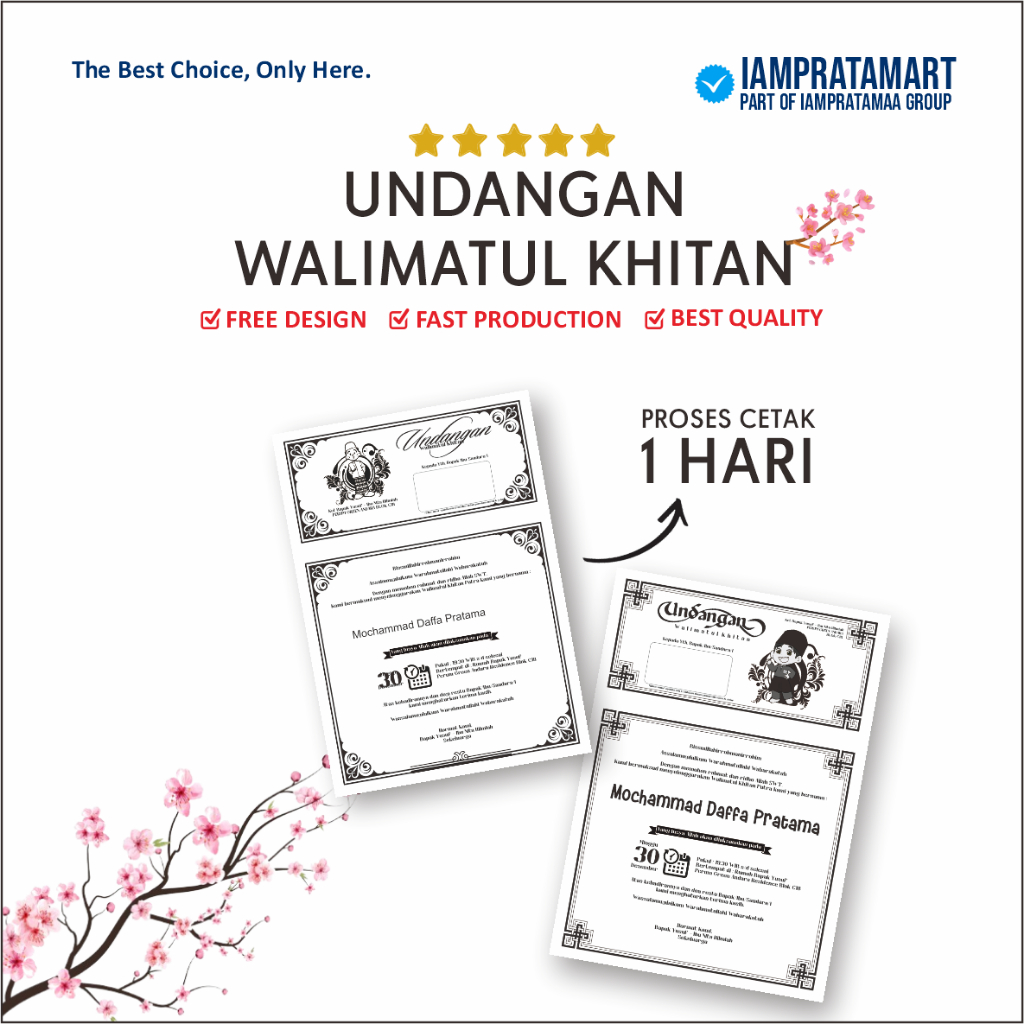 HVS WALIMATUL KHITAN INVITATION | Shopee Malaysia