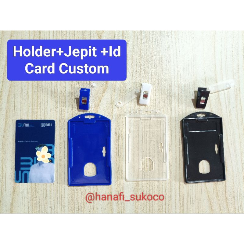 Custom Id Card Clip Holder request your own design, ready to print and ...