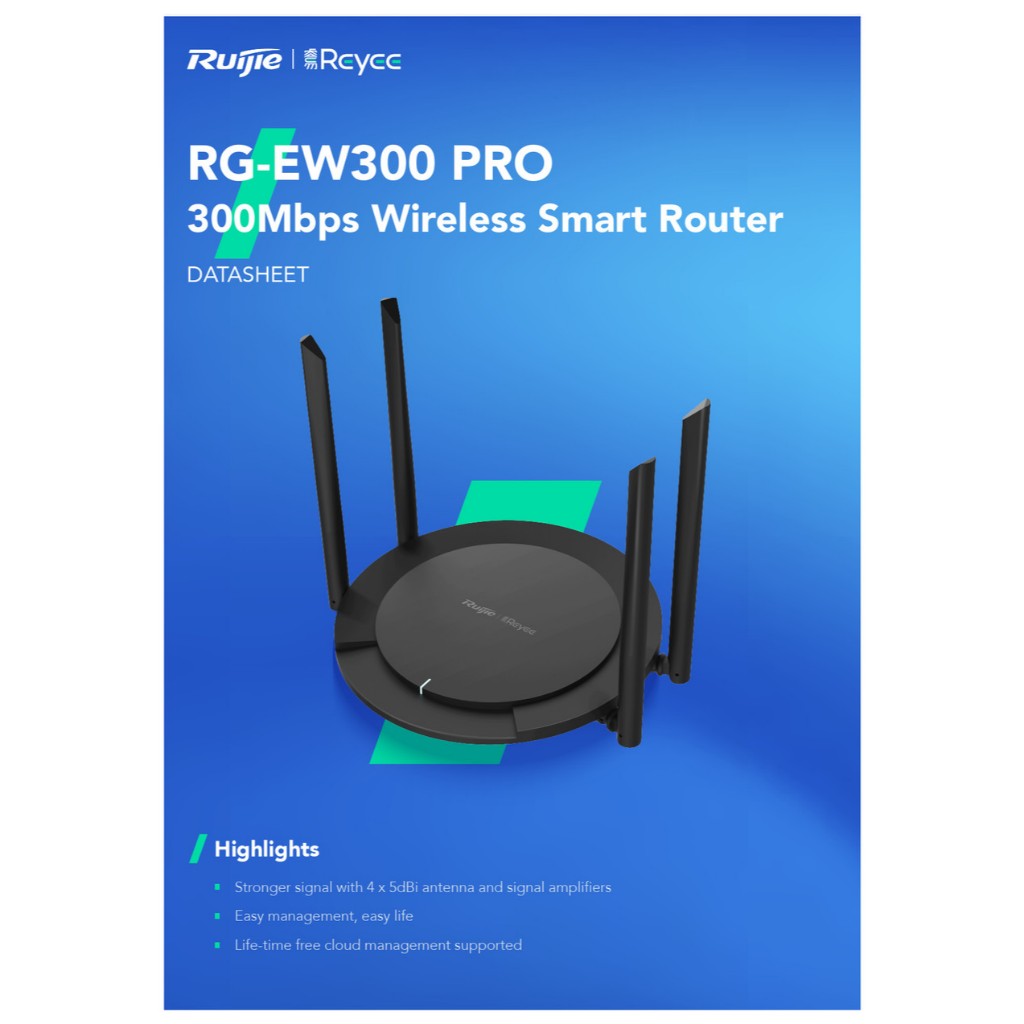 Ruijie Reyee RG-EW300 PRO 300Mbps Wireless Smart Router | Shopee Malaysia