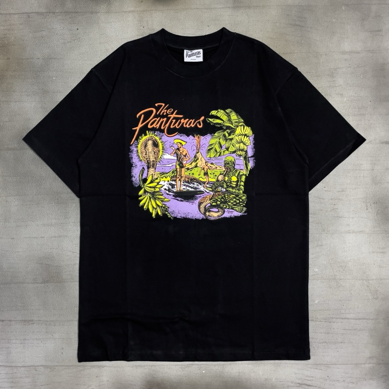 The Panturas - Shaka Tropical TShirt Black | Original Merchandise ...