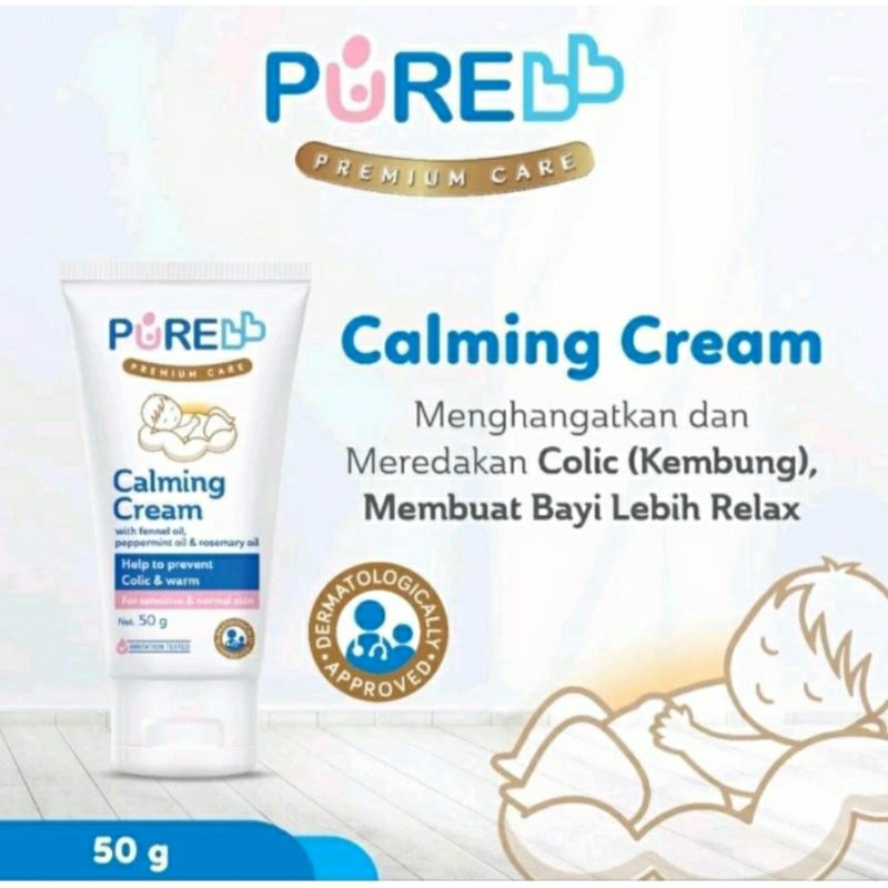 Calming Cream 50ml Purebb premium care Purebaby telon Cream baby colic ...