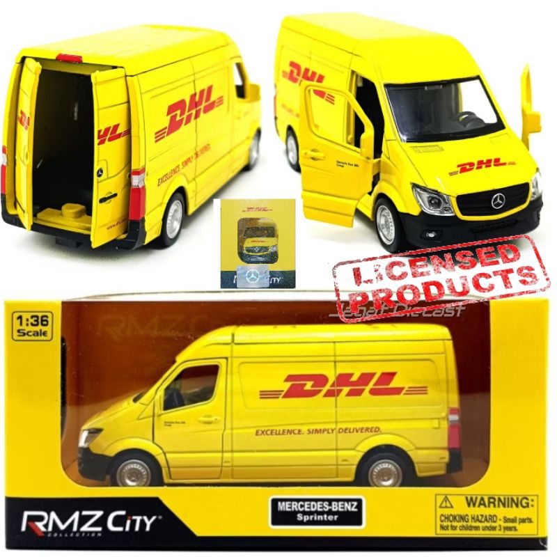 Kinsmart Mercedes Benz Sprinter Courier Car DHL UPS JNE JNT Fast ...