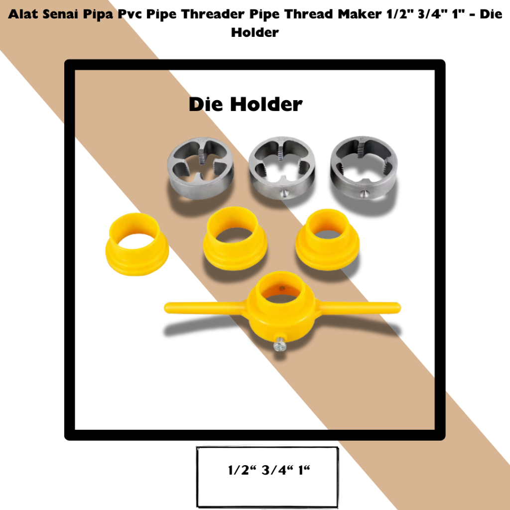 7in1 Pvc Pipe Senai Tool Pipe Threader Pipe Thread Maker 1/2" 3/4" 1 ...