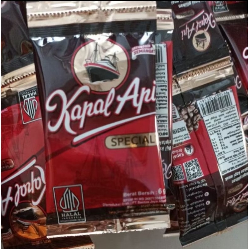 Kapal api Special mini Coffee Without Sugar contains 10 sachets x6 ...