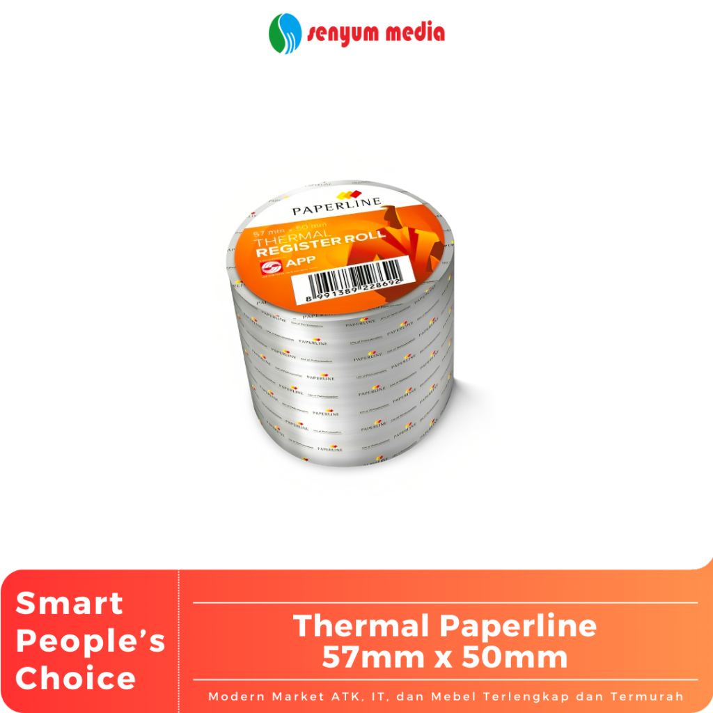Thermal Paperline 57mm x 50mm (1 Pcs) (S: ROL) | Shopee Malaysia
