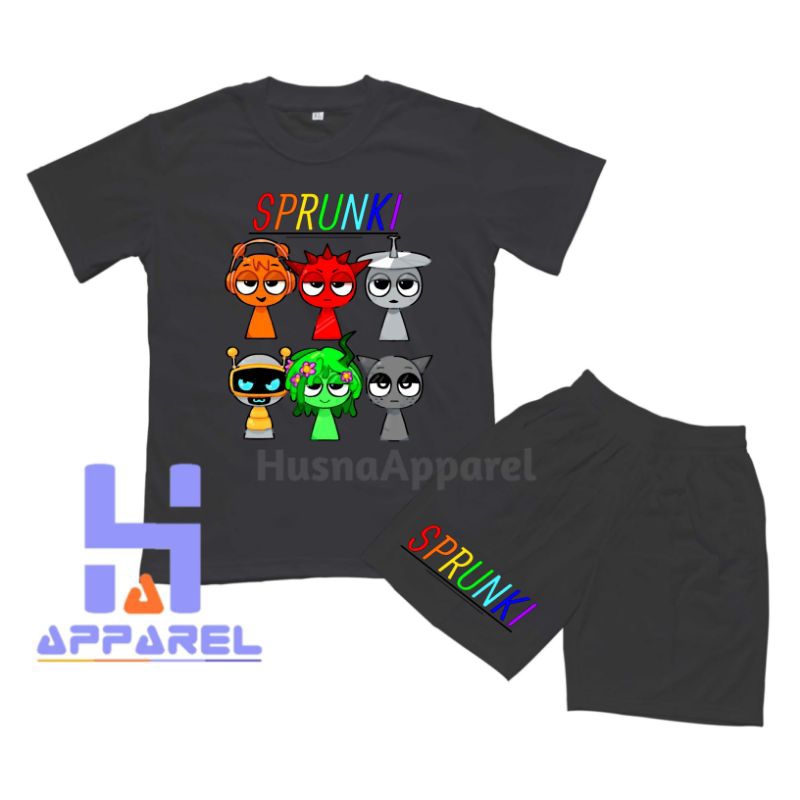 CHILDREN'S CLOTHES CHILDREN'S T-SHIRTS SET INCREDIBOX SPRUNKI | Shopee ...