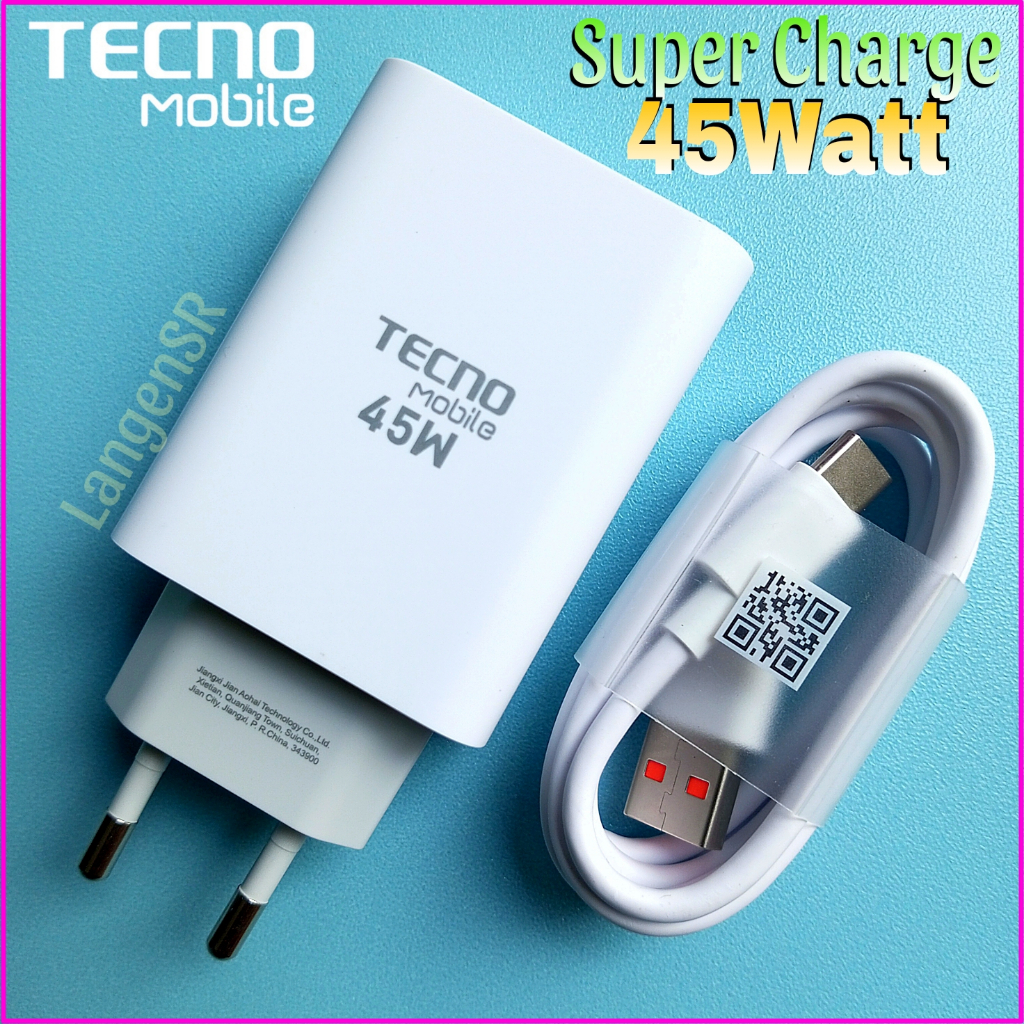 Original TECNO 45W Super Charge Pova 4 Pro&Pova 5 Charger.Original Official TECNO | Shopee Malaysia