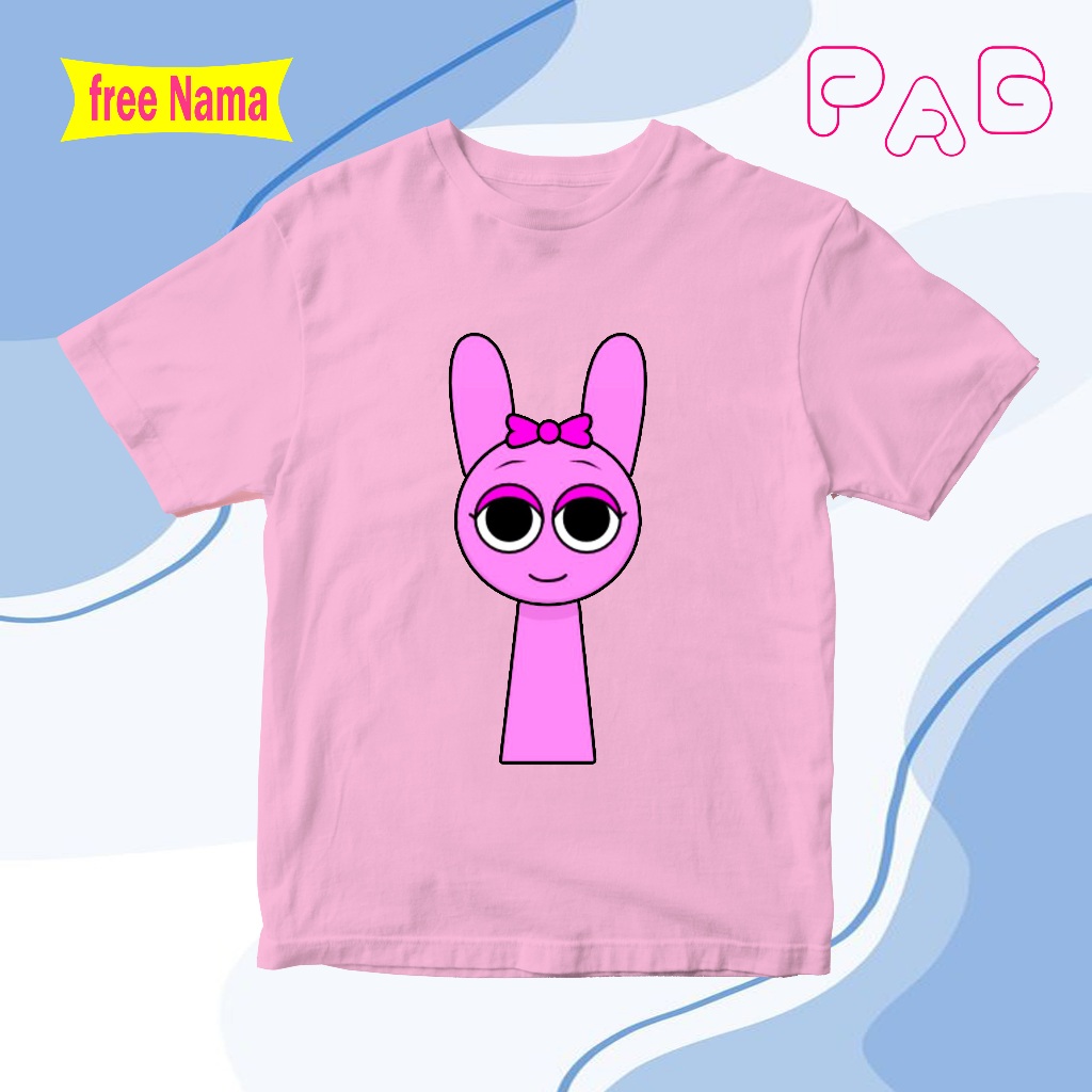 Children's CLOTHES CHILDREN'S T-SHIRTS IMAGE SPRUNKI INCREDIBOX PINKI ...