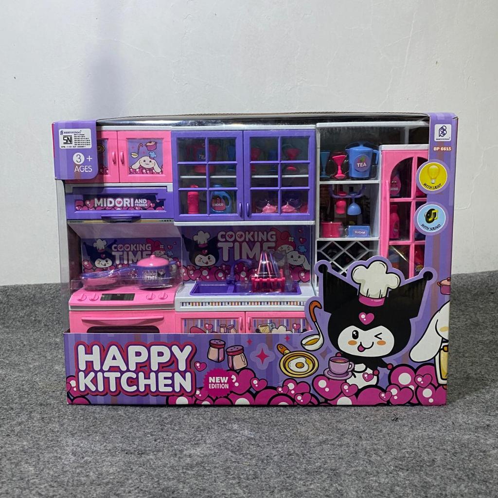 Happy Kitchen 3 in 1 Kuromi Oven Boy Girl Toy Cooking Set | Shopee Malaysia