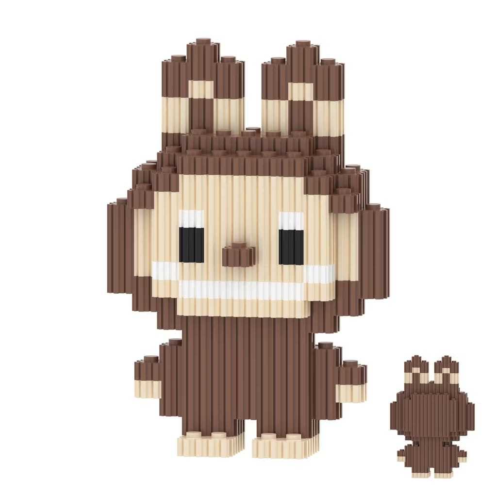 CHILDREN'S EDUCATIONAL TOY LEGO LABUBU VIRAL MICRO BLOCKS PUMPKIN MOTIF ...