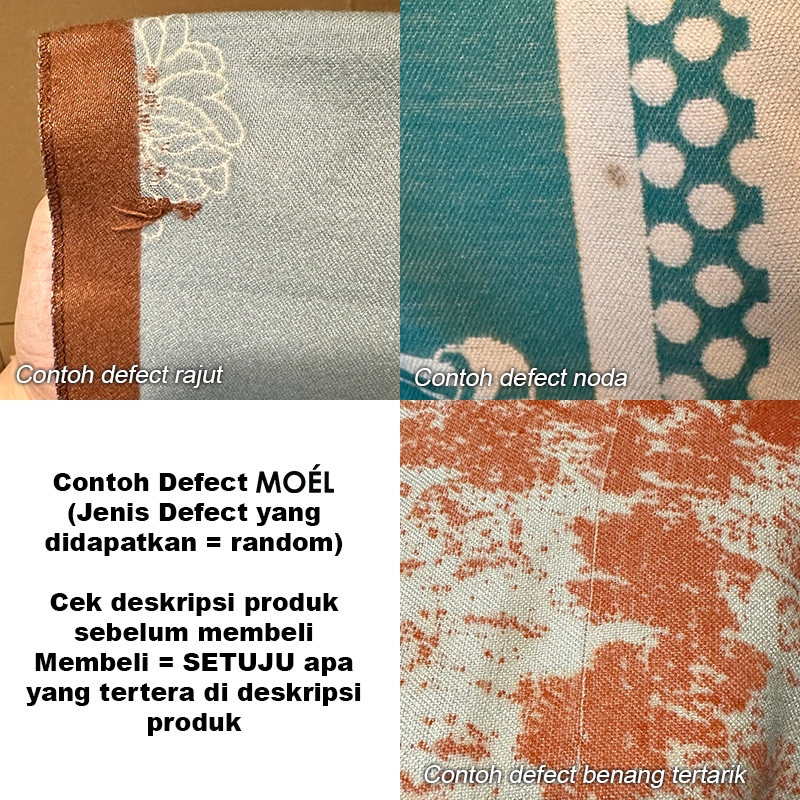 Defect MOEL ( Cashmere type scarf, without hardbox, with ziplock ...