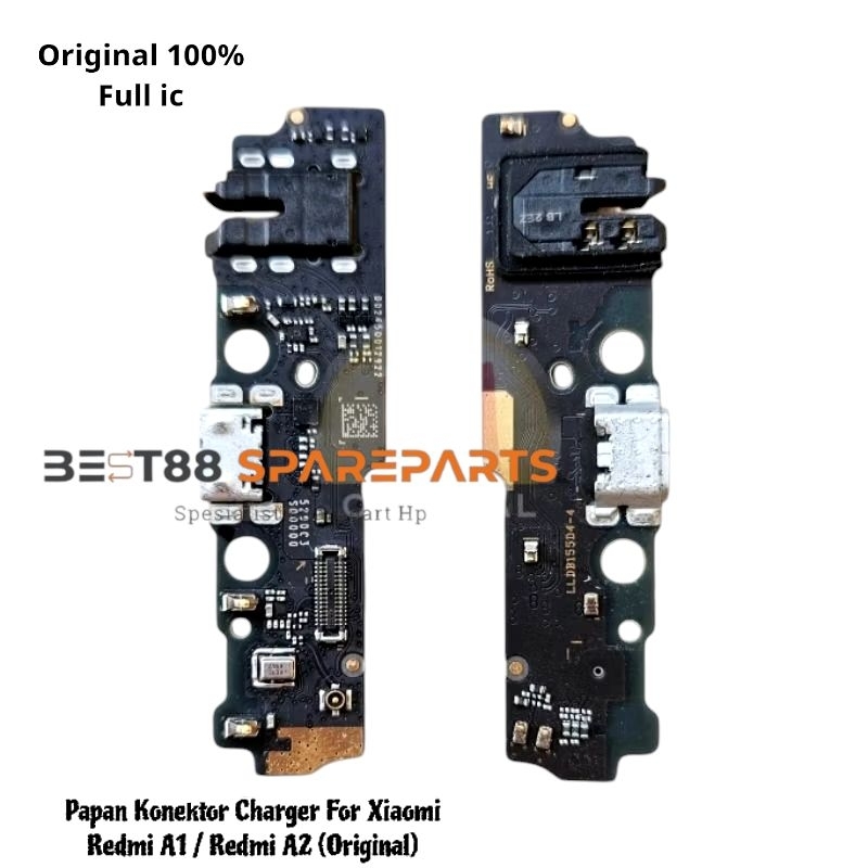 Original Ada IC - Charger PCB Board + Mic Xiaomi Redmi A1 / A1 Plus ...