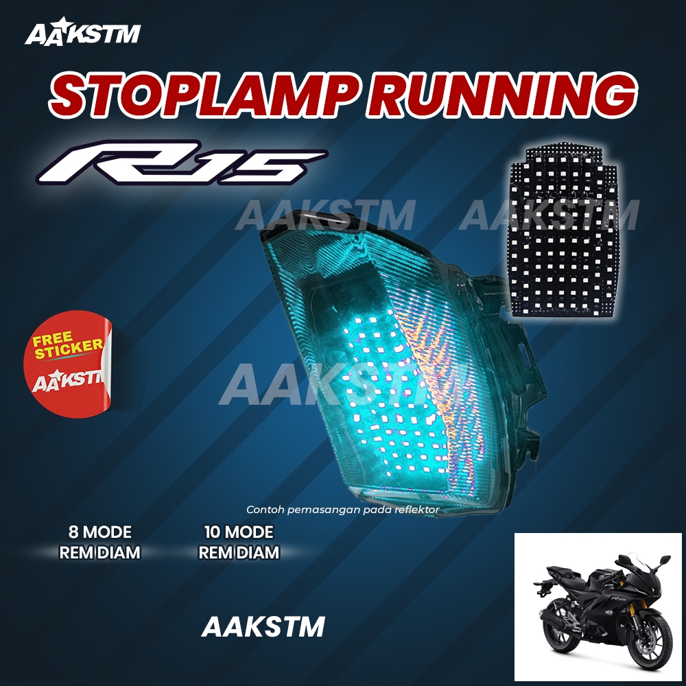 STOPLAMP RUNNING R15 V3 R15 V4 R15M YEAR 2017 - 2023 LED BRAKE LIGHTS 8 ...