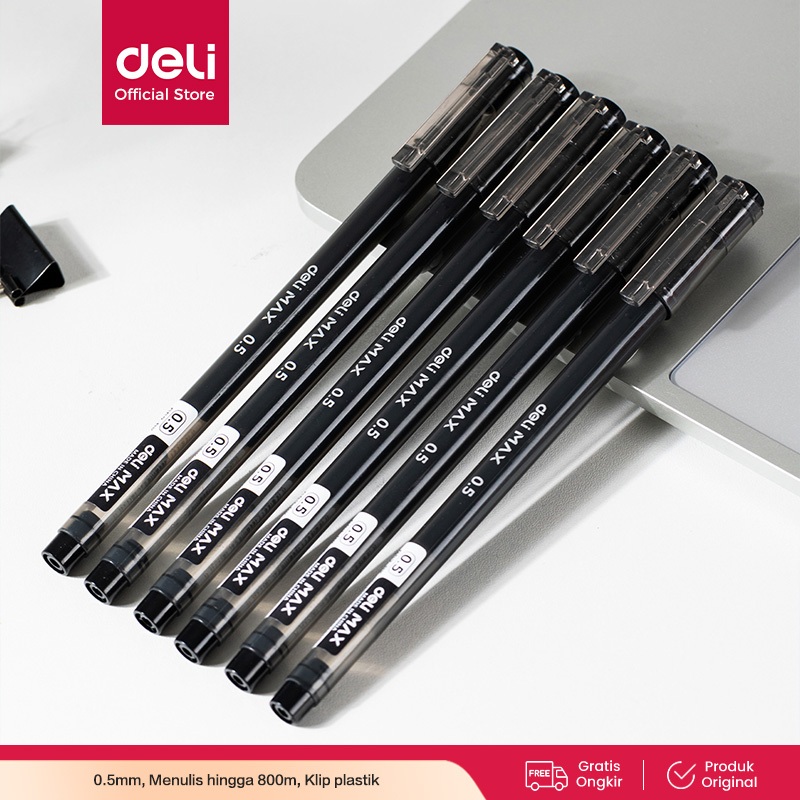 Deli Gel Pen / Gel Pen 0.5mm Ink Can Write 800 Meters EG62 1 pcs ...