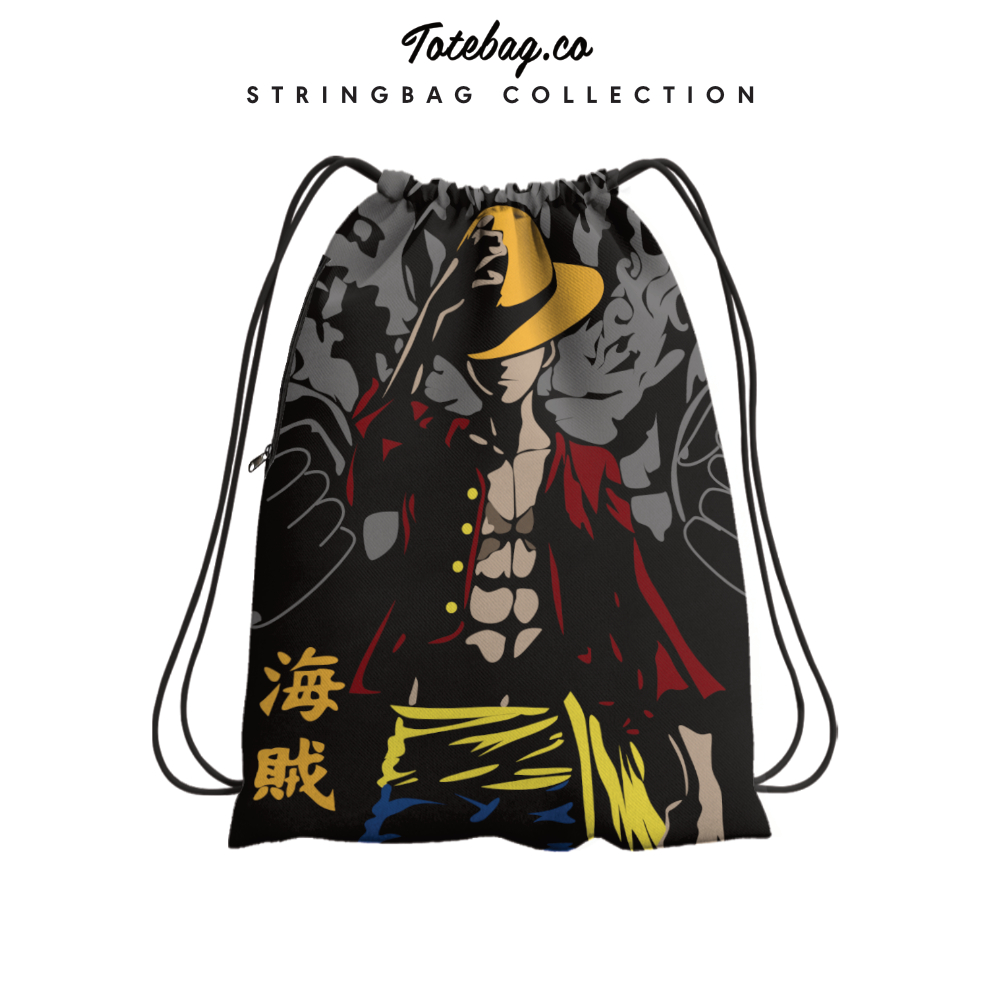 Anime Waterproof Drawstring Bag Stringbag Cordura One Piece Monkey D ...