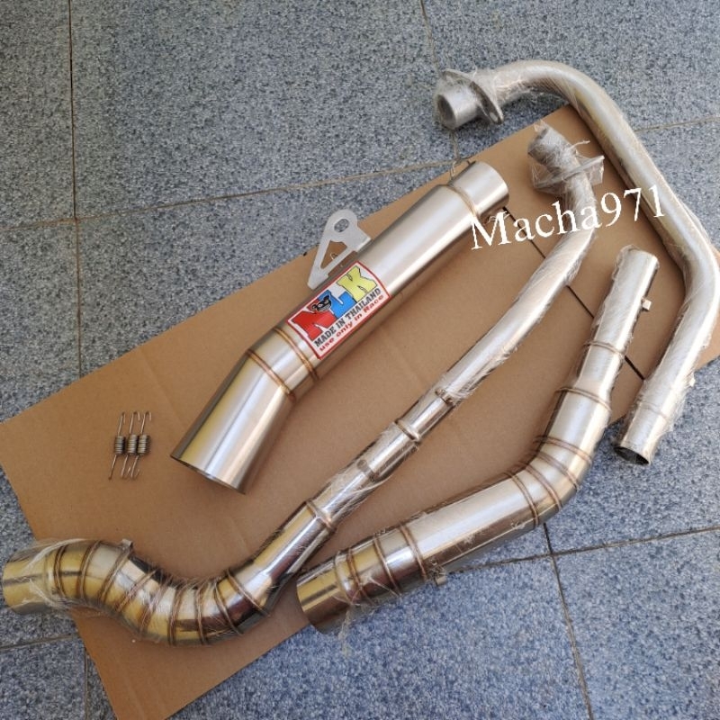 1set nlk super open tube type exhaust wave 100 110 125 xrm fury smash ...