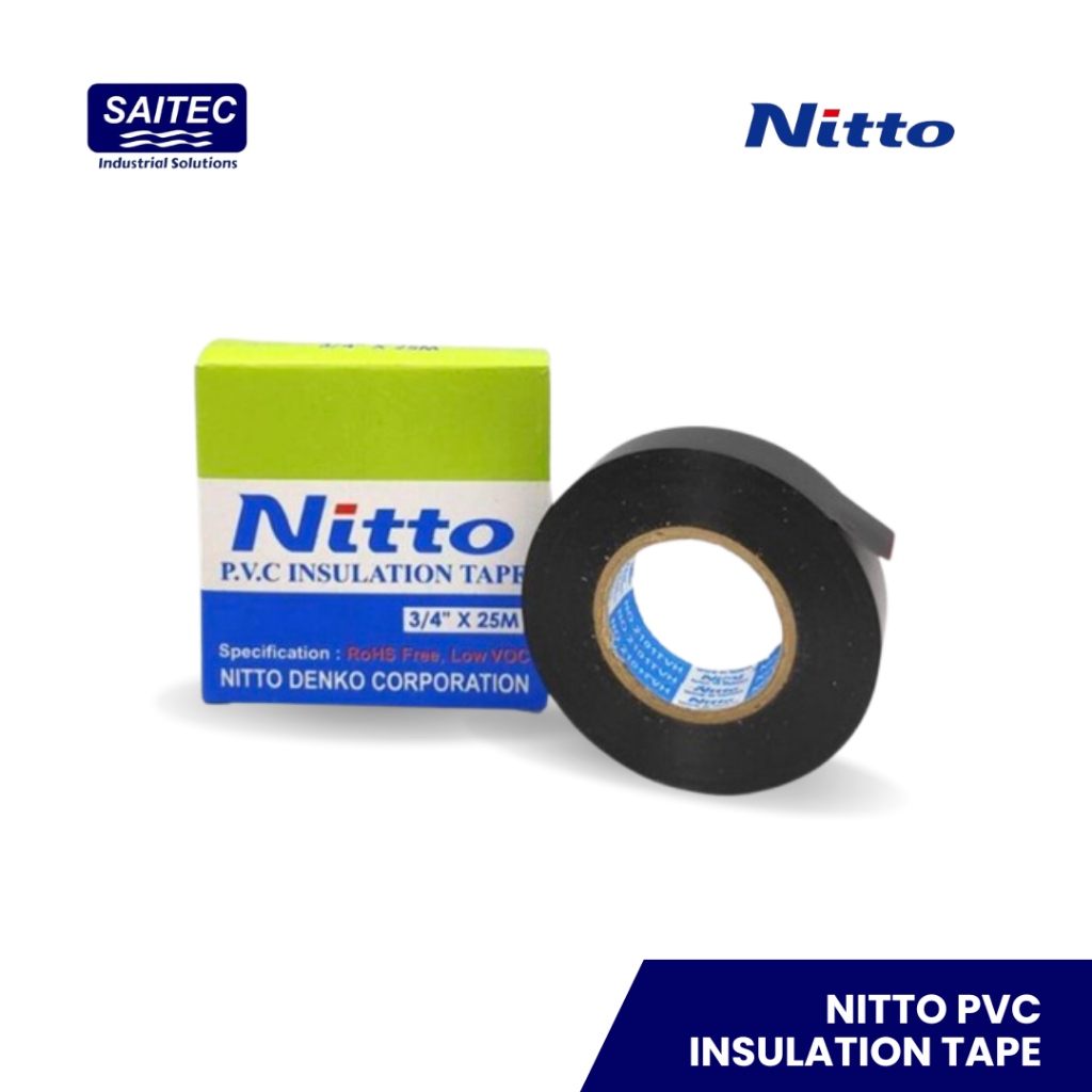 Nitto PVC Insulation Tape | Nitto Electrical Cable Insulation | Black 3 ...