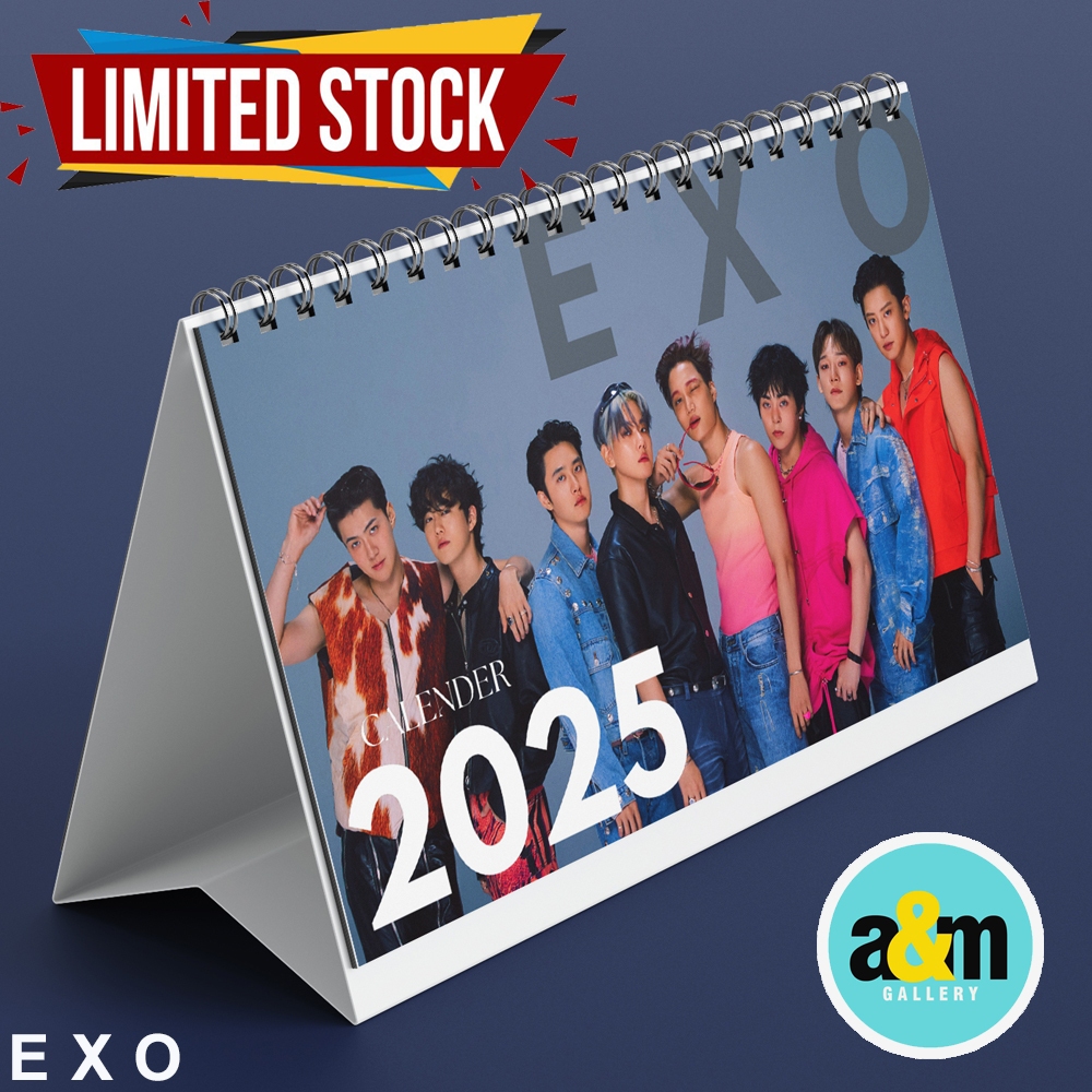 A&m EXO Calendar Desk Calendar 2025 Calendar K-POP Calendar | Shopee Malaysia