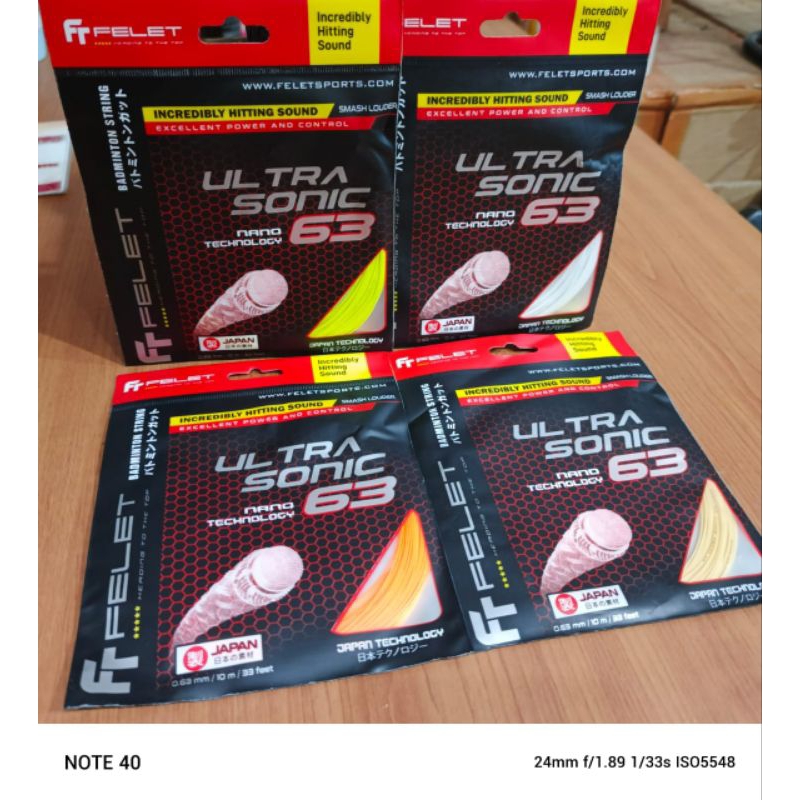 Felet ULTRA SONIC 63 BADMINTON RACKET STRINGS (ORIGINAL) | Shopee Malaysia