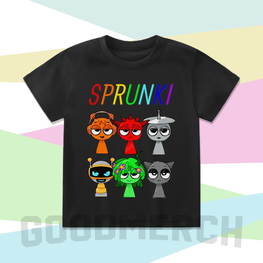 Newest INCREDIBOX SPRUNKI MOTIF CHILDREN'S T-SHIRTS TOPS | Shopee Malaysia