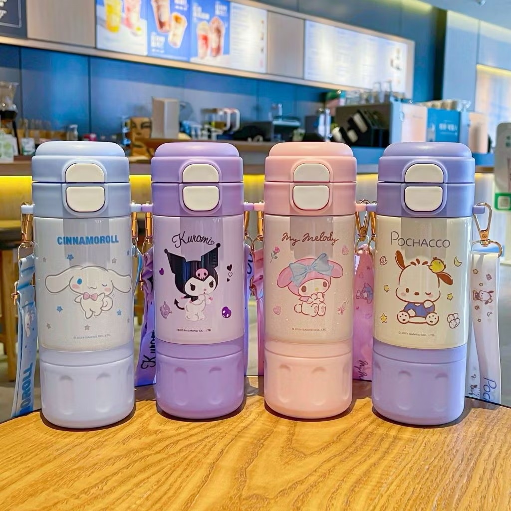 TERMOS Lbsjk Sanrio Thermos Strap Drinking Bottle 480ml Stainless Steel 2in1 Straw / Dual ...