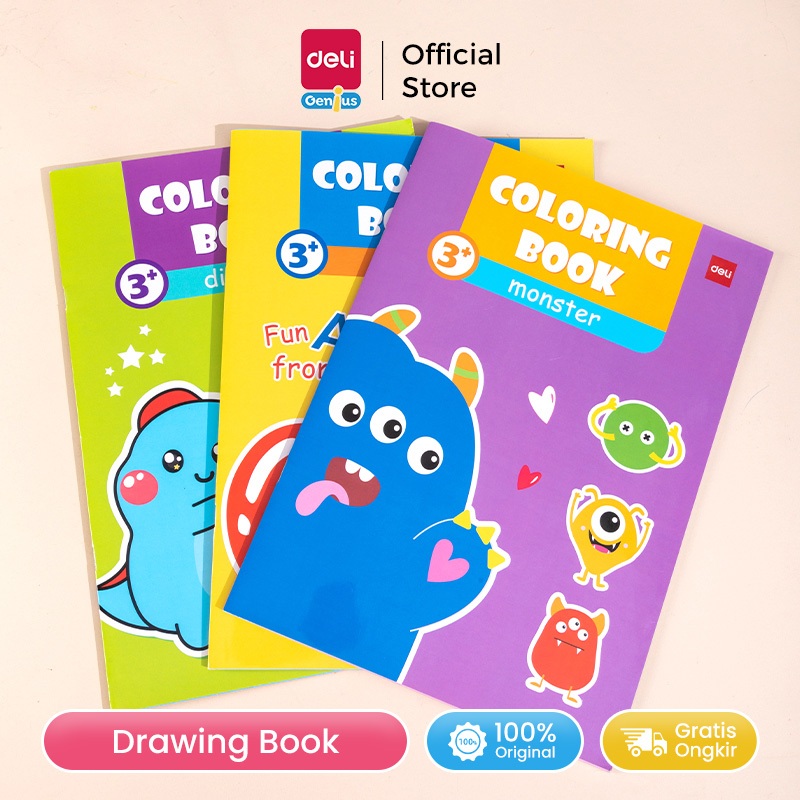 Deli Coloring Book / A4 Coloring Book 16 Thick Paper Motifs EN071X ...