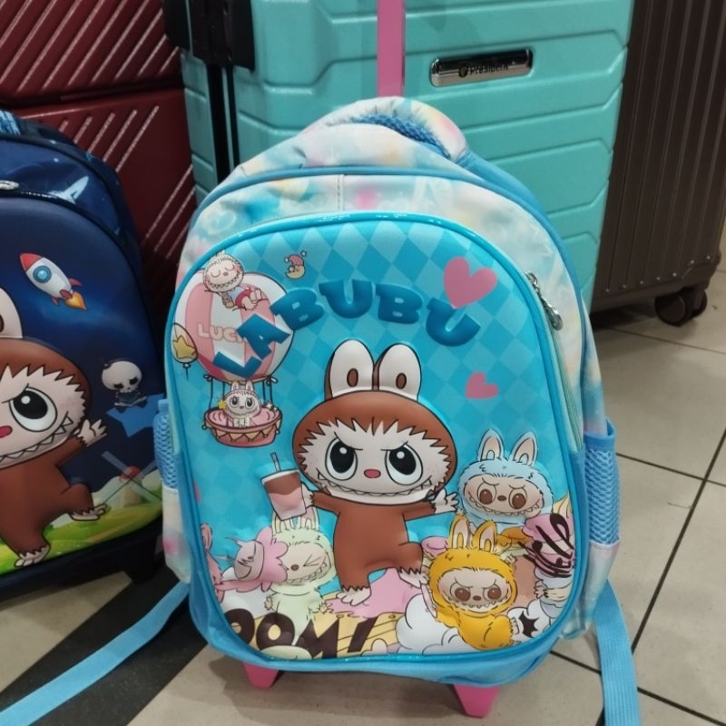 Imported Premium Labubu Trolley Backpack for Kindergarten B Elementary ...