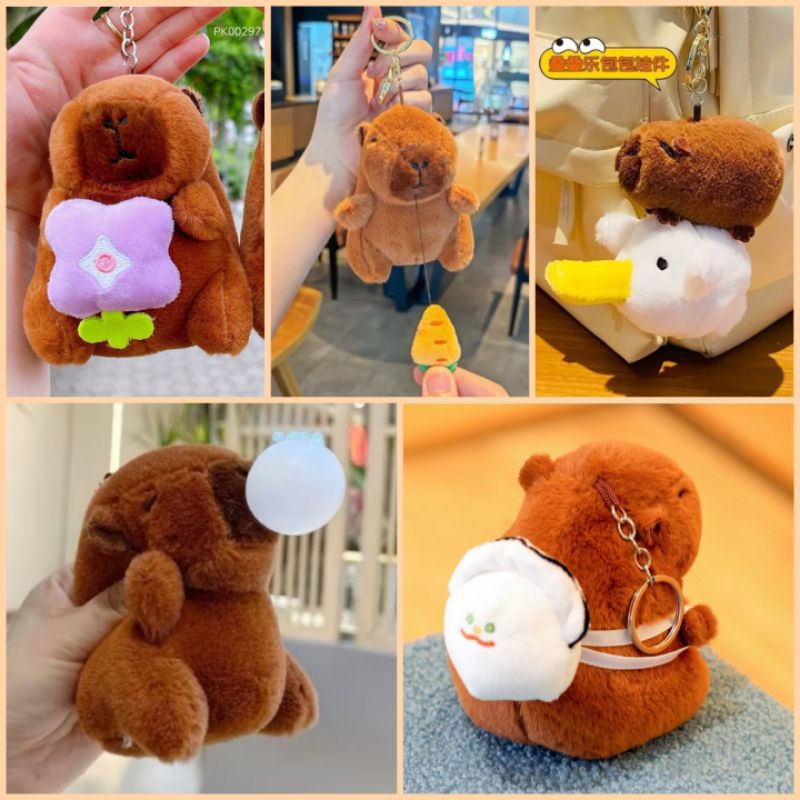GANTUNGAN (Imported Bkk) Capybara Doll Ganci Bag Hanger Capybara Buoy ...