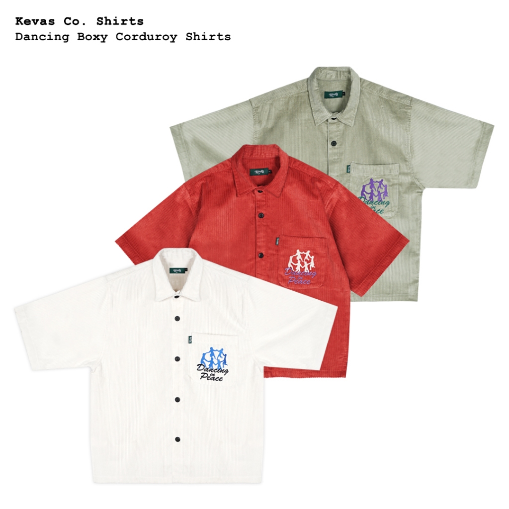 Kevas Dancing Boxy Corduroy Shirts | Shopee Malaysia