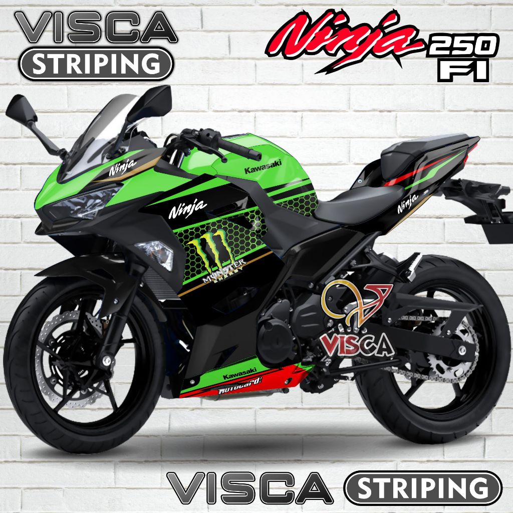 Ninja 250 FI 2018 Full Body Decal - Ninja 250 FI 2018 Full Body Sticker ...