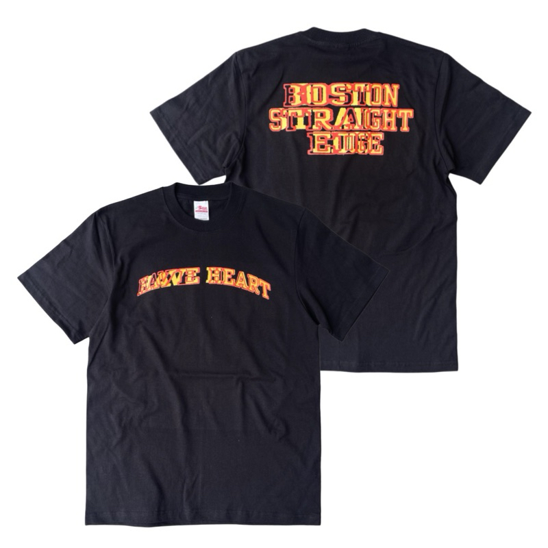 Have HEART band t-shirt - BOSTON STRAIGHT EDGE (black) | Shopee Malaysia