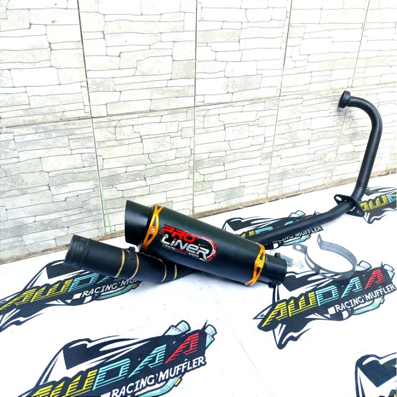 HITAM Satria fu PROLINER racing exhaust Black jupiter mx sonic supra ...