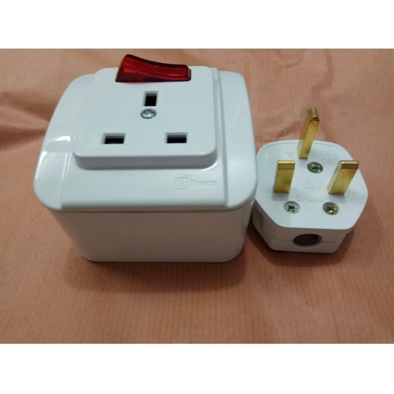 Broco Electrical AC Socket Outbow Set / AC Plug | Shopee Malaysia