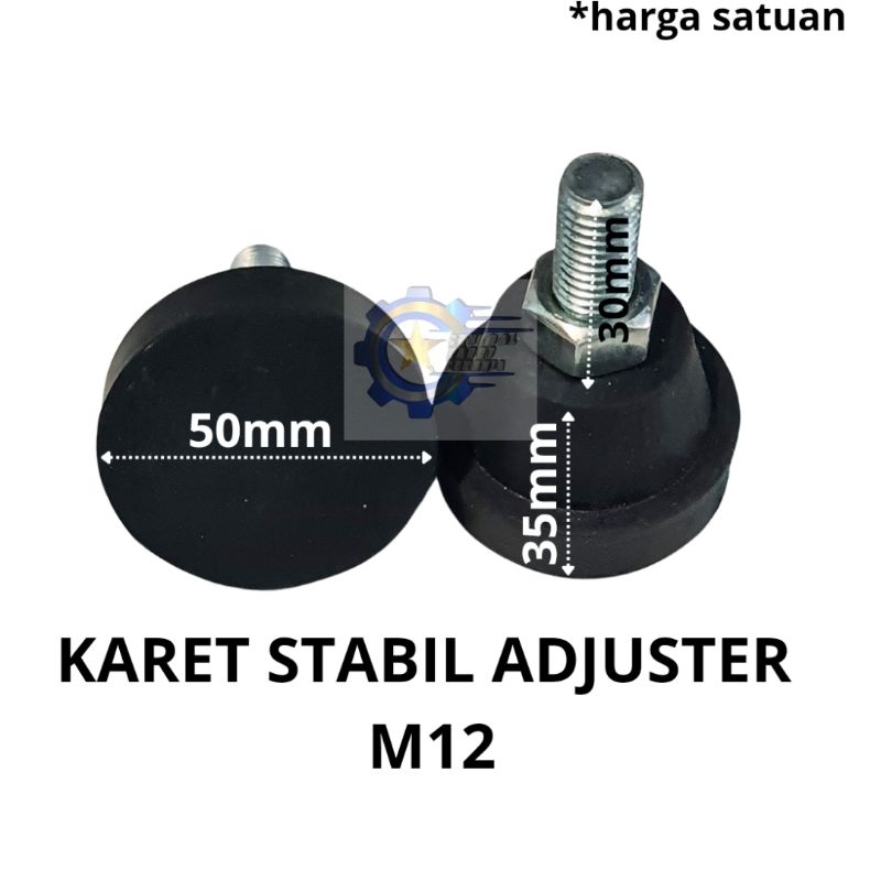 M12 stabilizer adjuster rubber feet/rubber table legs/rubber chair legs ...