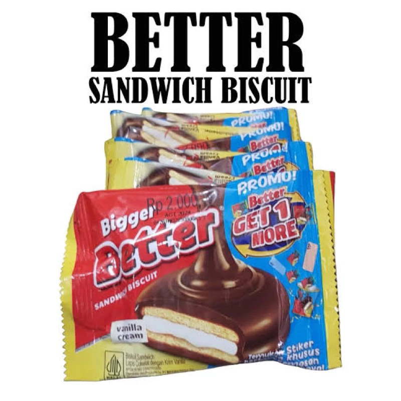 Better biscuit sandwich plan contains 10 pieces - net 10 buses x 27gr ...