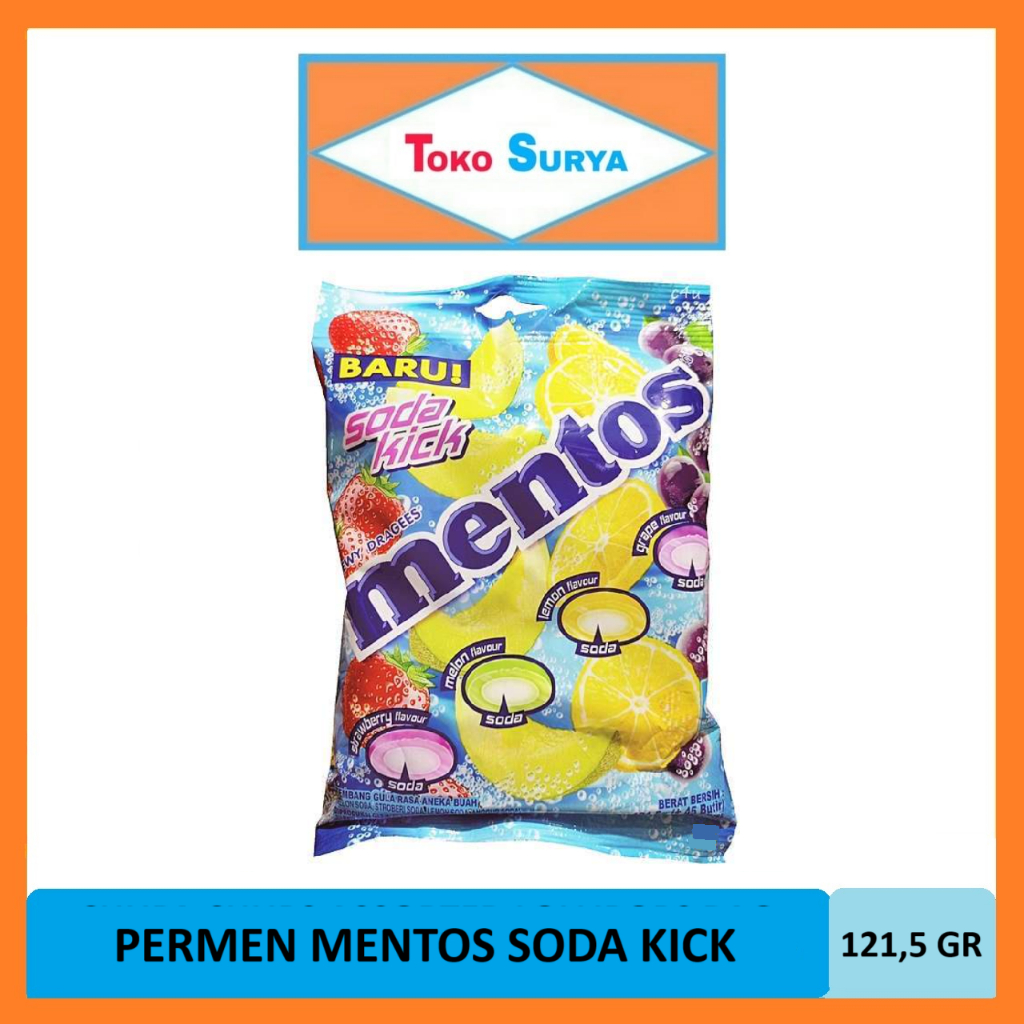 Mentos Bag Soda Kick Candy 135 Gr | Shopee Malaysia