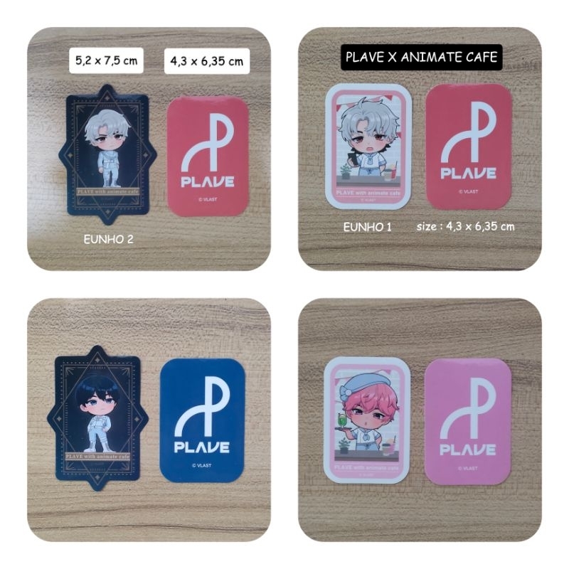 [READY] OFFICIAL PLAVE STICKER & PIN BADGE MERCH ANIMATE CAFE | Shopee ...