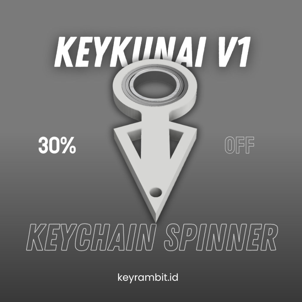 Keyrambit Keychain Spinner "KEYKUNAI v1" | Shopee Malaysia