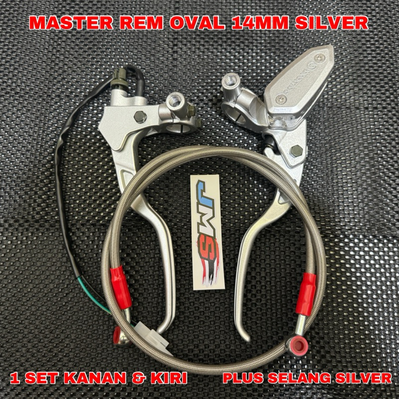 Brake Master Set Right Left Square and oval Tube Silver Color Plus ...