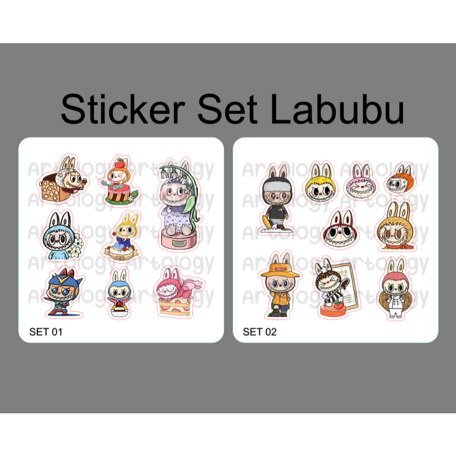 Aesthetic Labubu Planner Sticker Set - Cute DIY Journal Stickers ...