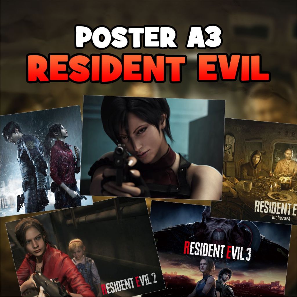 Resident Evil Game Poster size A3 | Shopee Malaysia