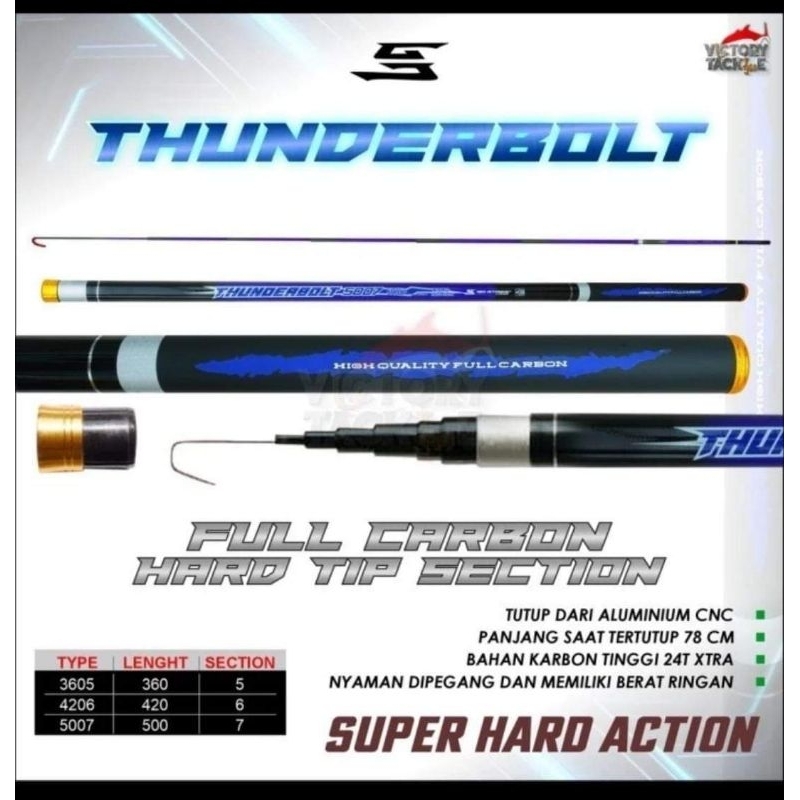 Tegek Pole Versus Thunderbolt | Shopee Malaysia