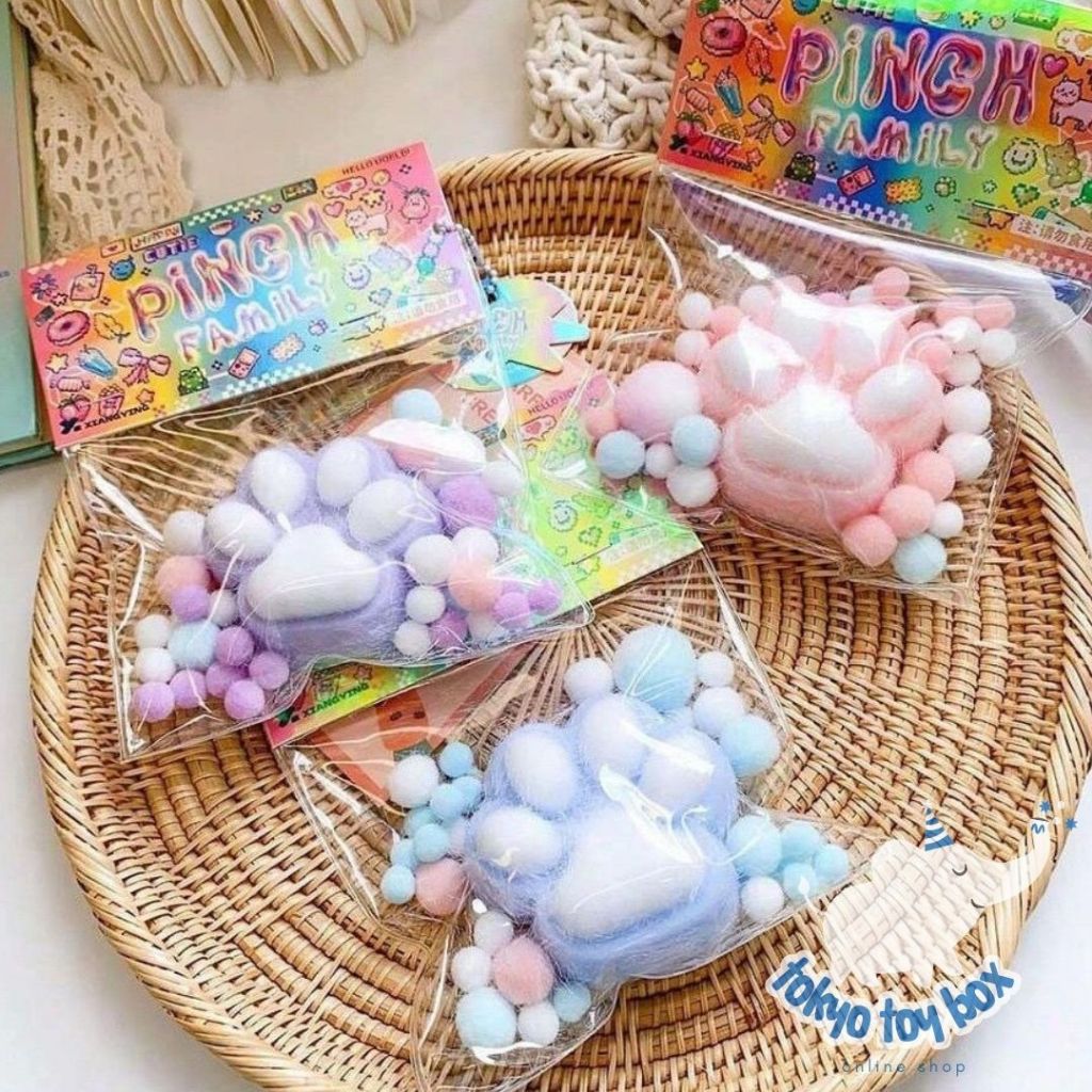 Taba Squishy Super squeezy Cat Paw / Cute Anti-Stress Squeezing Squishy ...