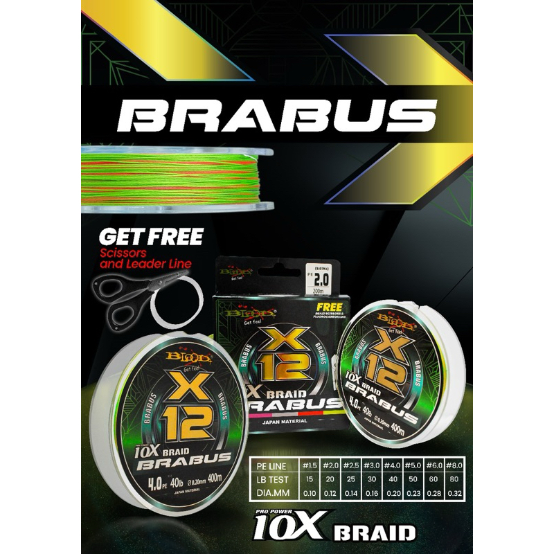 Pe BLOOD BRABUS X9 AND X12 200/400 METERS COMPLETE SIZE | Shopee Malaysia