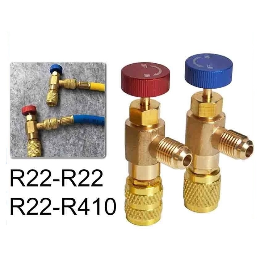 R22/r410 Freon Faucet Nepel Adapter Car Ac Freon Fill Connector Safety ...