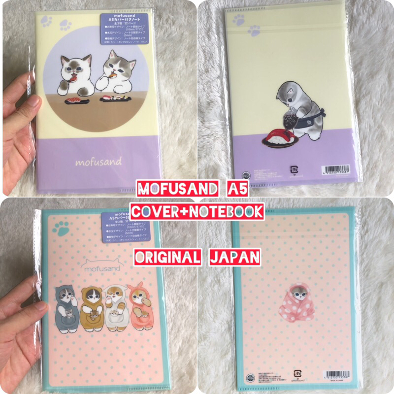 Mofusand note book size a5 plus original Japanese cover | Shopee Malaysia