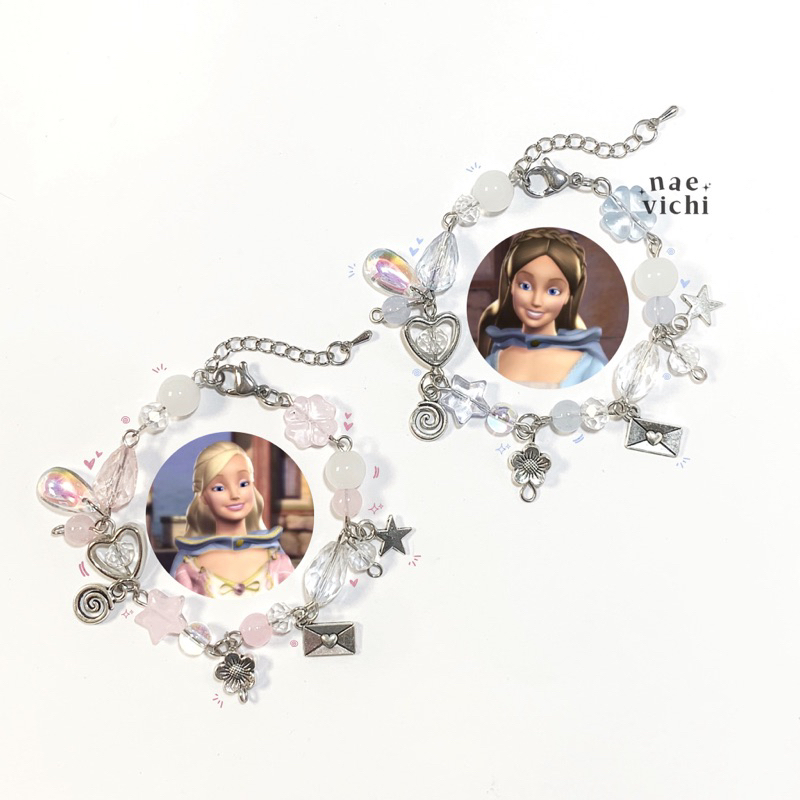 Barbie matching couple bracelets 肖 + ̊ance⋆ | Bead bracelet | Barbie ...