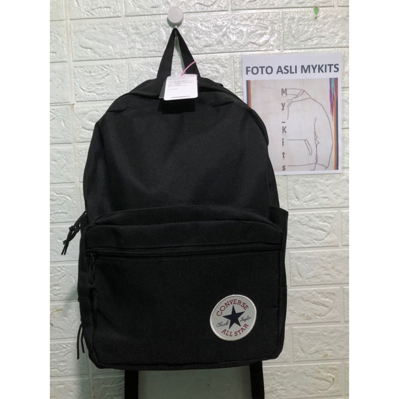Converse BASIC BLACK GO 2 CANVAS BACKPACK / CANVAS BACKPACK BAG ...